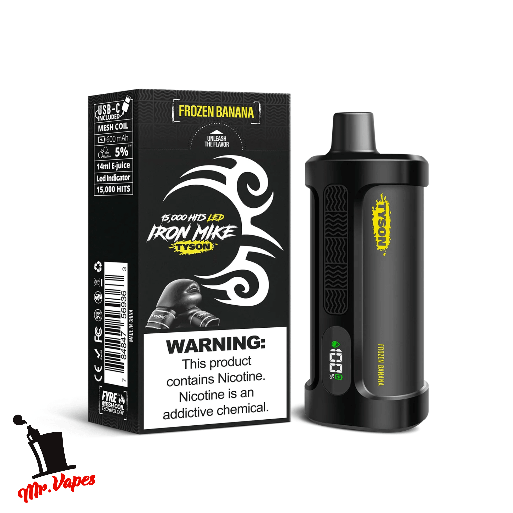 Tyson - Iron Mike | Desechable 15,000 Hits - Mr Vapes