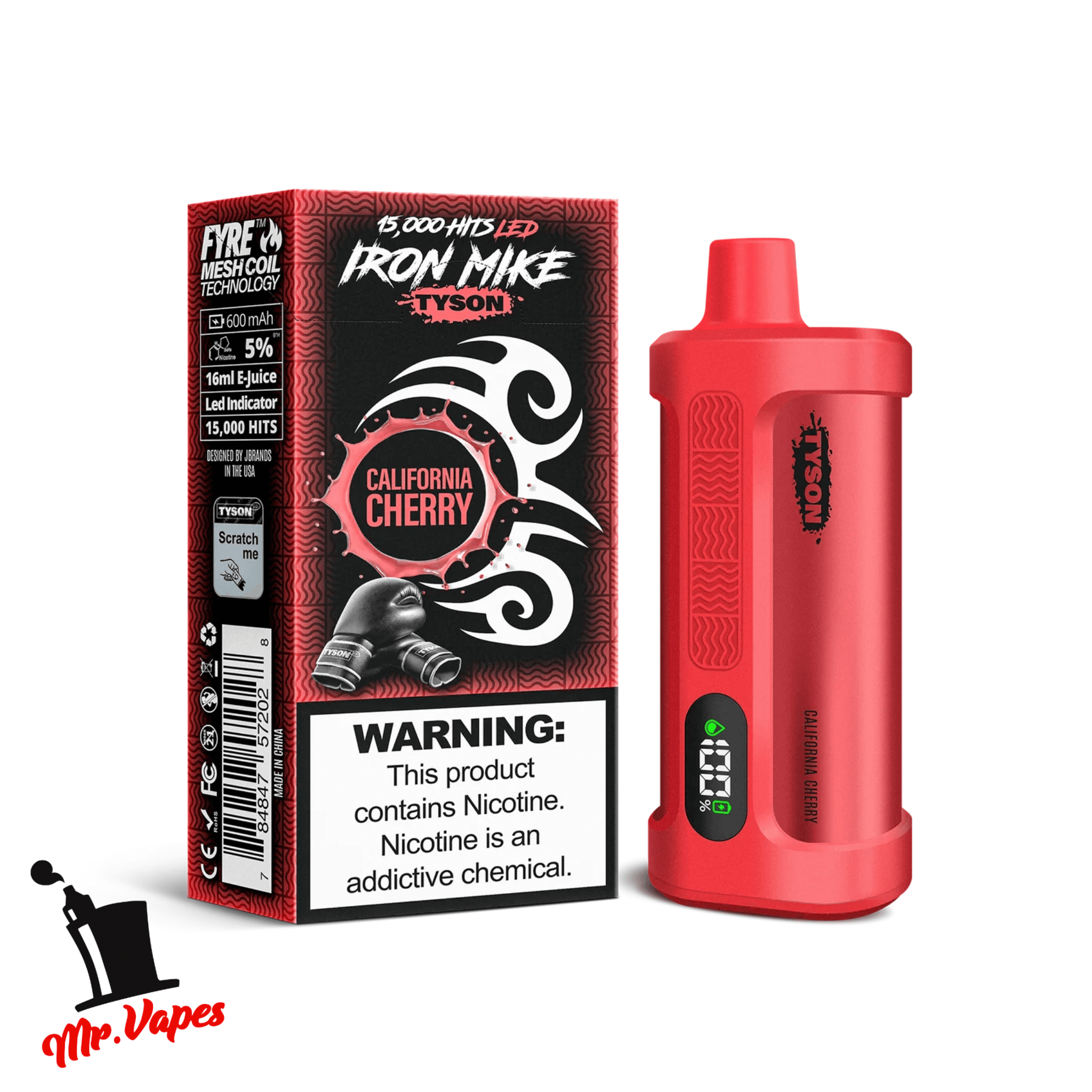 Tyson - Iron Mike | Desechable 15,000 Hits - Mr Vapes